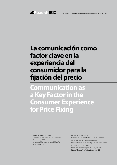 (PDF) La comunicación como factor clave en la experiencia del consumidor para la fijación del precio