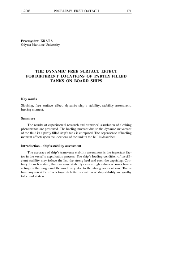 (PDF) The dynamic free surface effect for different locations of partly ...