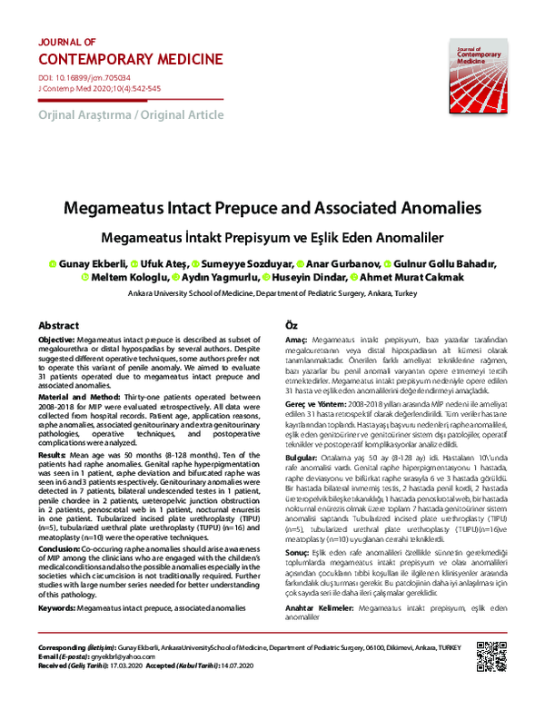 (PDF) Megameatus intact prepuce and associated anomalies