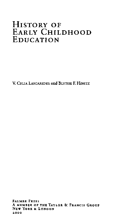 (PDF) History of Early Childhood Education