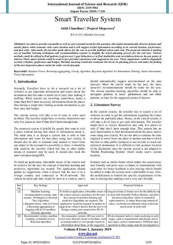 (PDF) Smart Traveller System