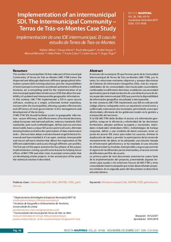 (PDF) Implementation of an intermunicipal SDI. The Intermunicipal Community – Terras de Trás-os ...