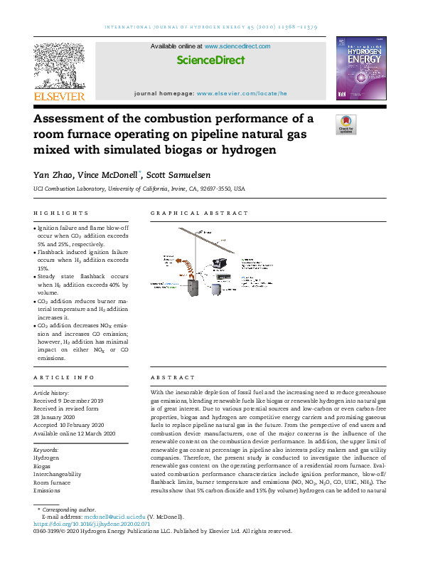 (PDF) Assessment of the combustion performance of a room furnace operating on pipeline natural ...