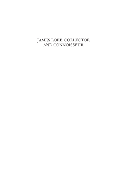 (PDF) James Loeb’s Egyptian Antiquities