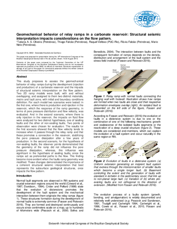(PDF) Geomechanical behavior of relay ramps in a carbonate reservoir ...