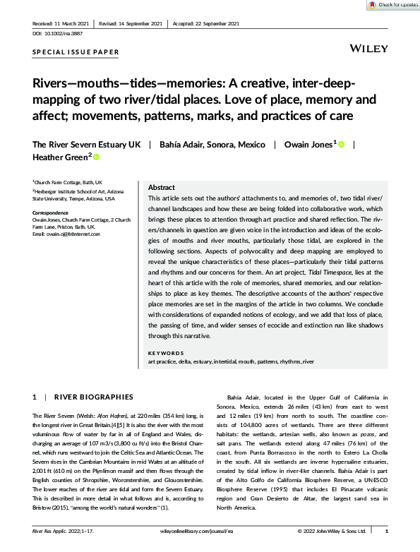 (PDF) Rivers-mouths-tides-memories: A creative, inter-deepmapping of ...