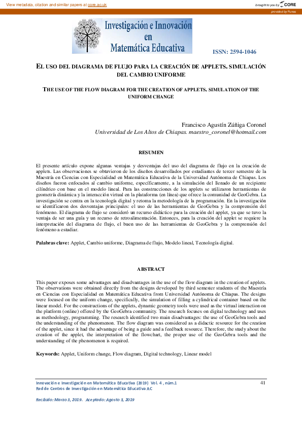 (PDF) El Uso Del Diagrama De Flujo Para La Creación De Applets ...
