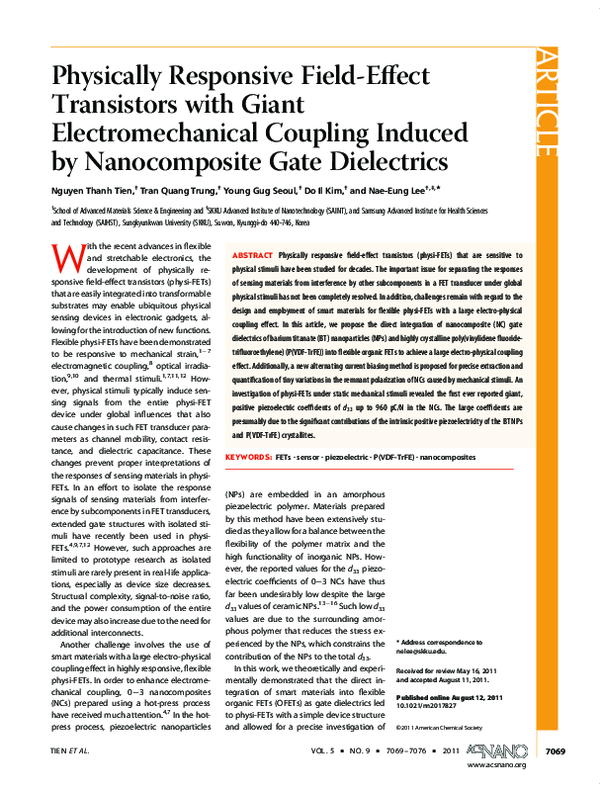 (PDF) Physically Responsive Field-Effect Transistors with Giant Electromechanical Coupling ...