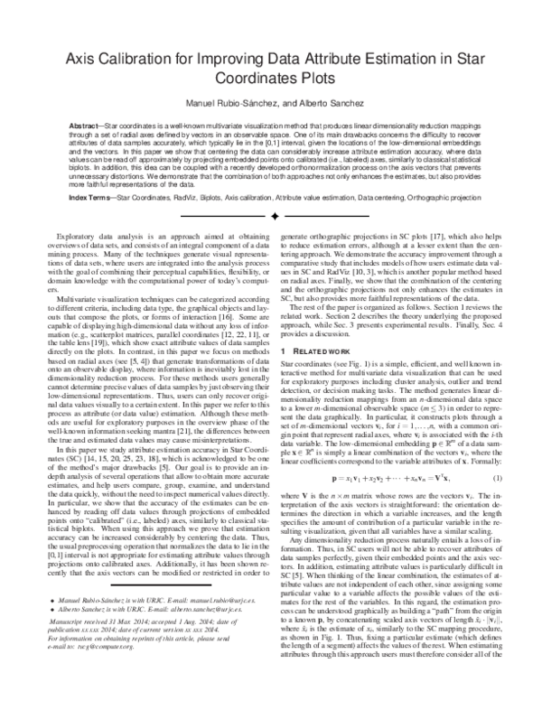 (PDF) Axis Calibration for Improving Data Attribute Estimation in Star ...