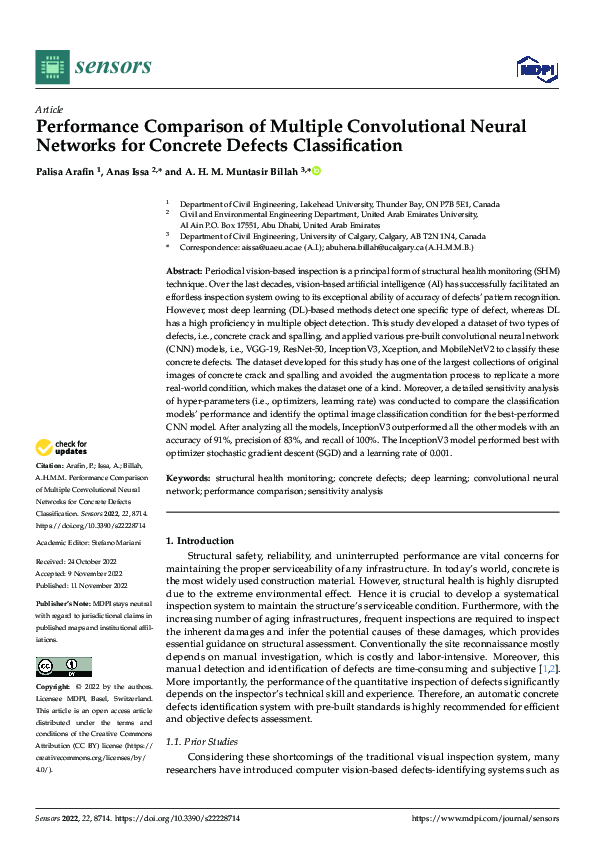 Pdf Performance Comparison Of Multiple Convolutional Neural Networks