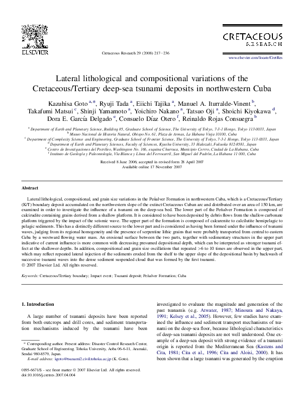 (PDF) Lateral lithological and compositional variations of the ...
