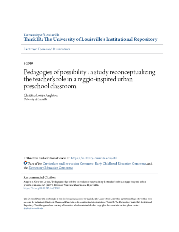 (PDF) Storytelling in an Urban Preschool Classroom: Reconceptualizing ...