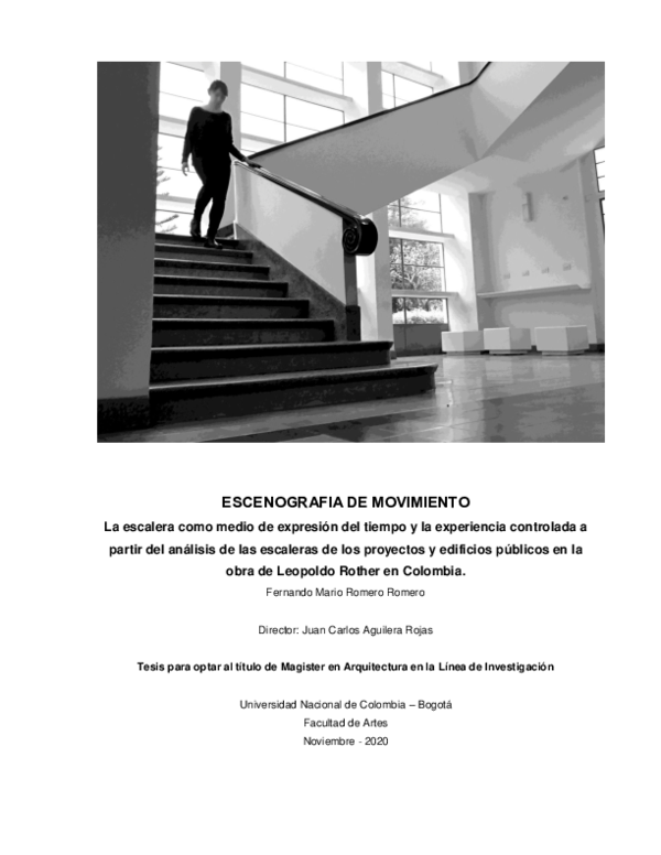(PDF) Escenografía de movimiento : La escalera como medio de expresión del tiempo y la ...