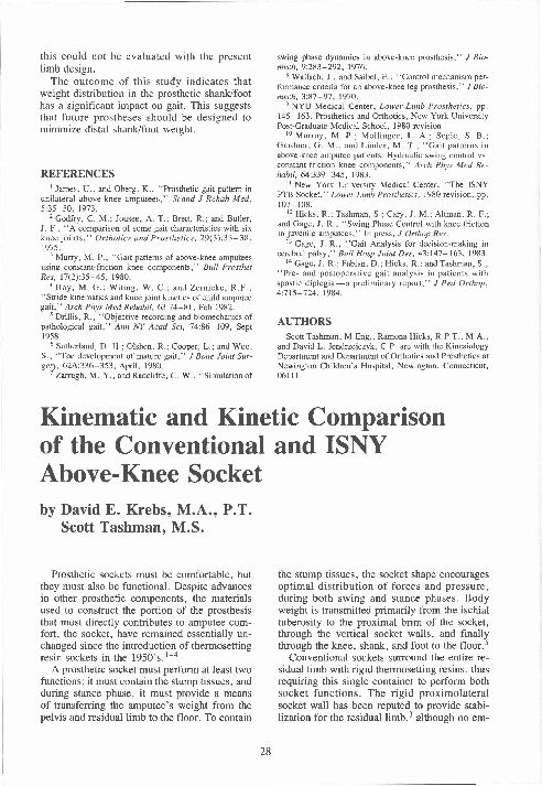 (PDF) Kinematic and kinetic comparison of the conventional and ISNY ...
