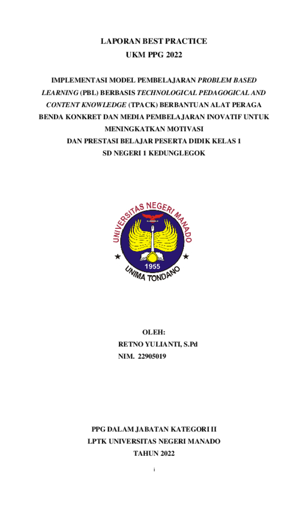 (PDF) LAPORAN BEST PRACTICE