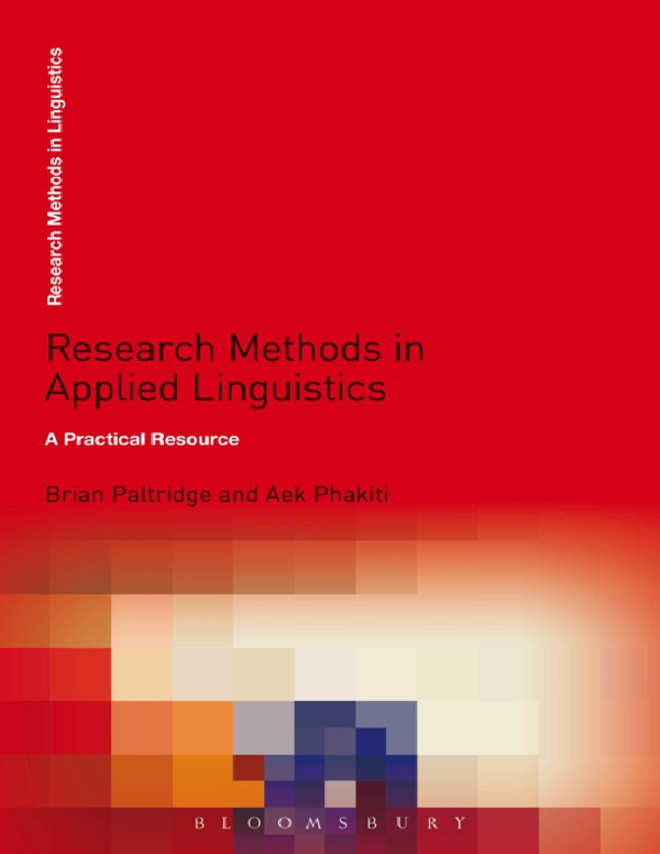 (PDF) Research methods in applied linguistics A Practical Resource (2018)