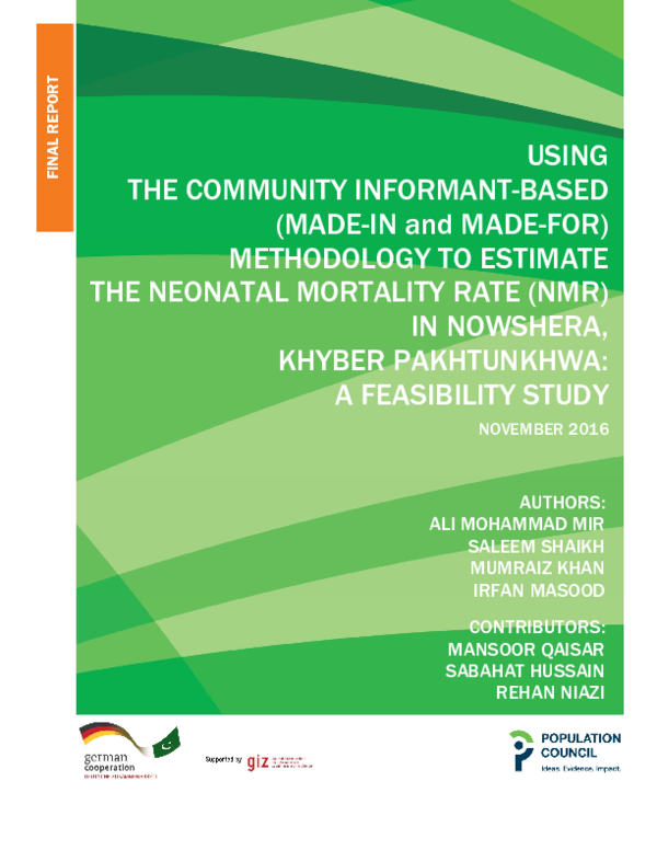 (PDF) Using the community informant based (Made-in and Made-for ...