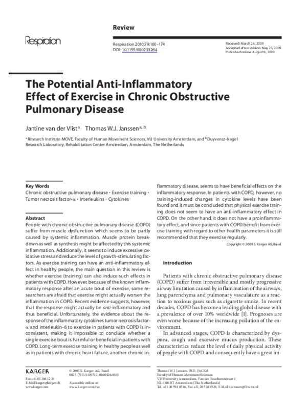 (PDF) The Potential Anti-Inflammatory Effect of Exercise in Chronic ...