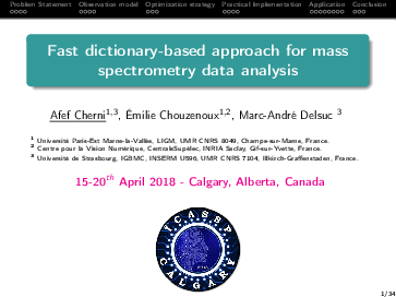 (PDF) Fast Dictionary-Based Approach for Mass Spectrometry Data Analysis