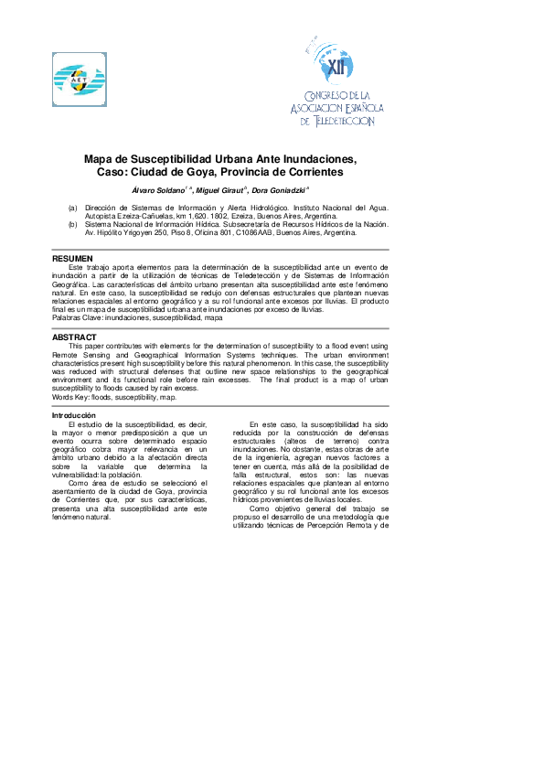 (PDF) Mapa de Susceptibilidad Urbana Ante Inundaciones, Caso: Ciudad de ...