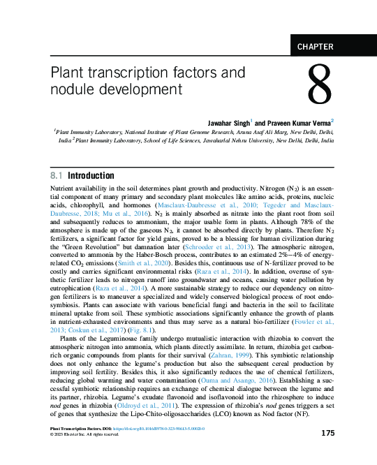 (PDF) Plant transcription factors and nodule development