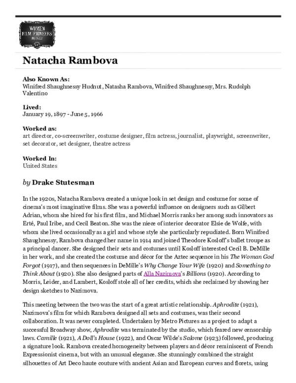 (PDF) Natacha Rambova