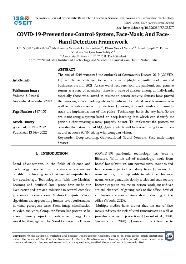 (PDF) COVID-19-Preventions-Control-System, Face-Mask, And Face-Hand ...