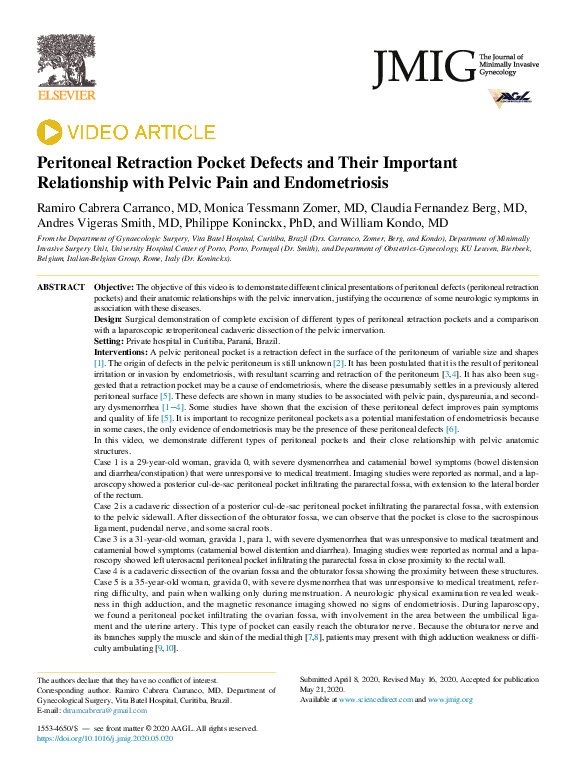 (PDF) Peritoneal Retraction Pocket Defects and Their Important ...