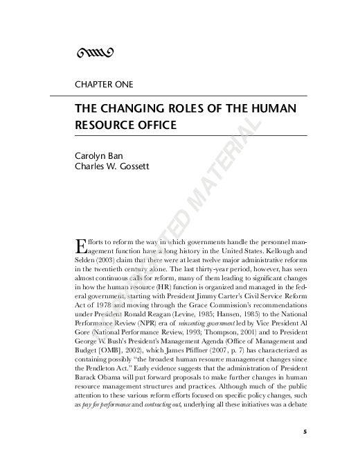(PDF) THE CHANGING ROLES OF THE HUMAN RESOURCE OFFICE