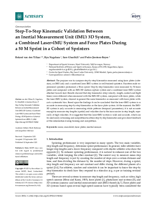 (PDF) Step-to-Step Kinematic Validation between an Inertial Measurement ...