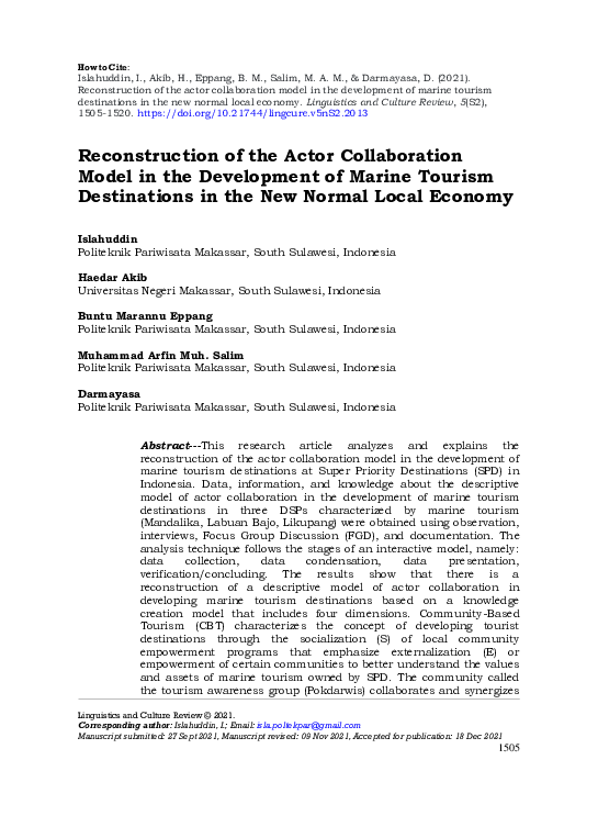 (PDF) Reconstruction of the actor collaboration model in the ...
