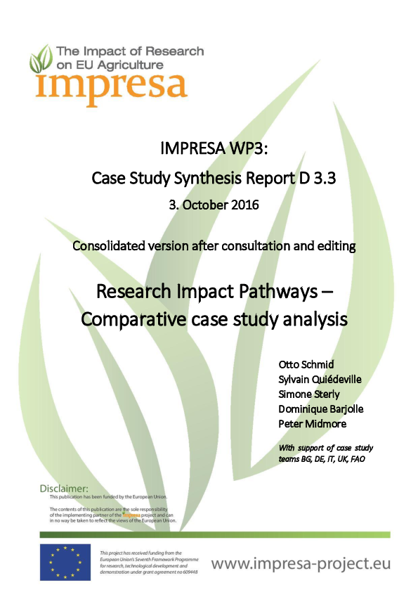 (PDF) IMPRESA WP3: Case Study Synthesis Report