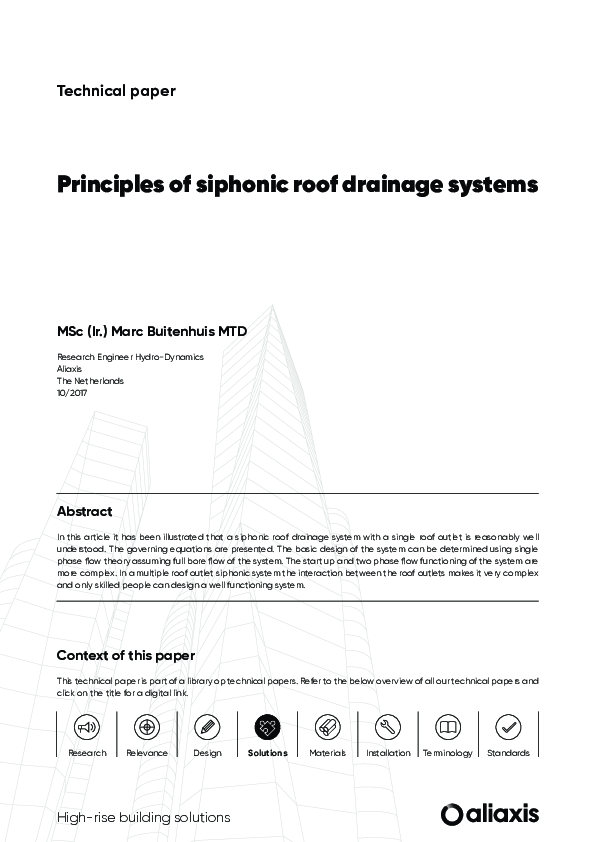 (PDF) PrinciPles of siPhonic roof drAinAge systems | Marc Buitenhuis ...