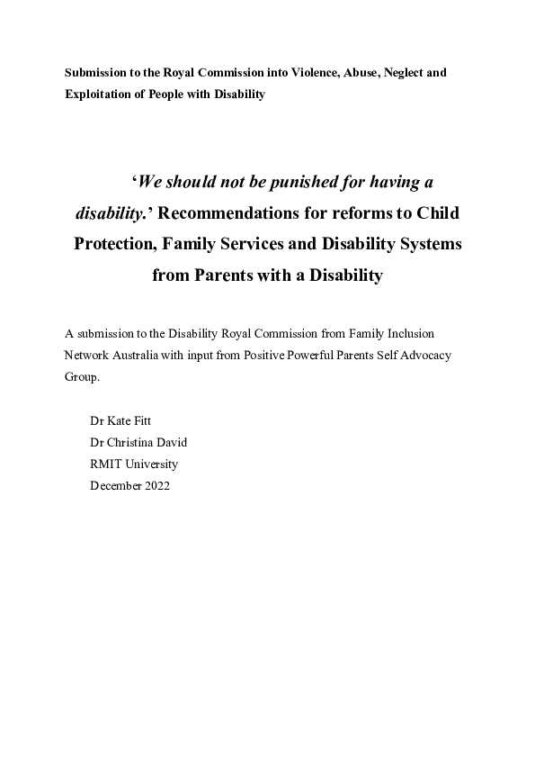 (PDF) ‘We should not be punished for having a disability ...