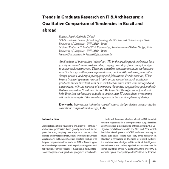 (PDF) Trends in Graduate Research on IT & Architecture: a Qualitative ...
