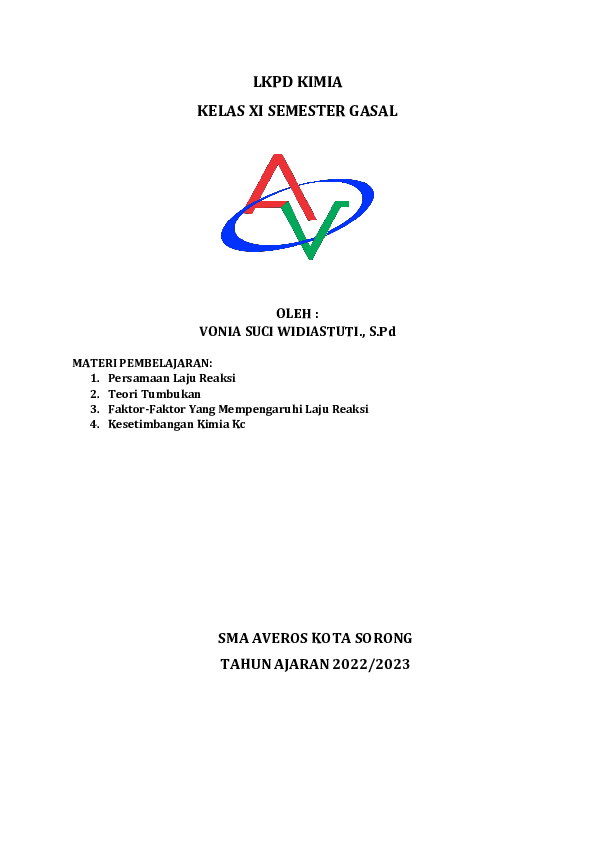 (PDF) LKPD KIMIA KELAS XI