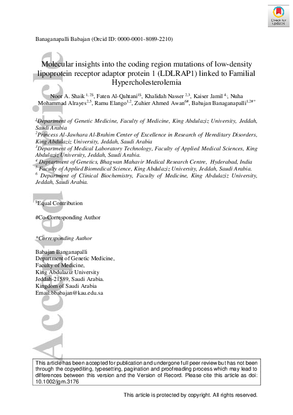 Pdf Molecular Insights Into The Coding Region Mutations Of Low