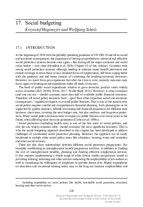 (PDF) Social budgeting