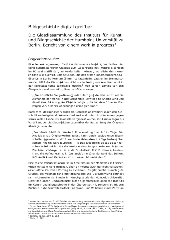 (PDF) Bildgeschichte digital greifbar