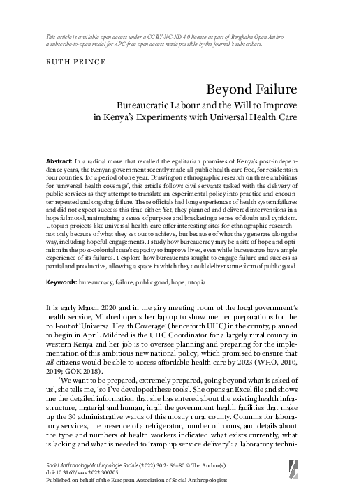 (PDF) Beyond Failure