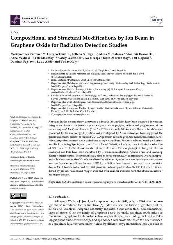 (PDF) Compositional and Structural Modifications by Ion Beam in ...