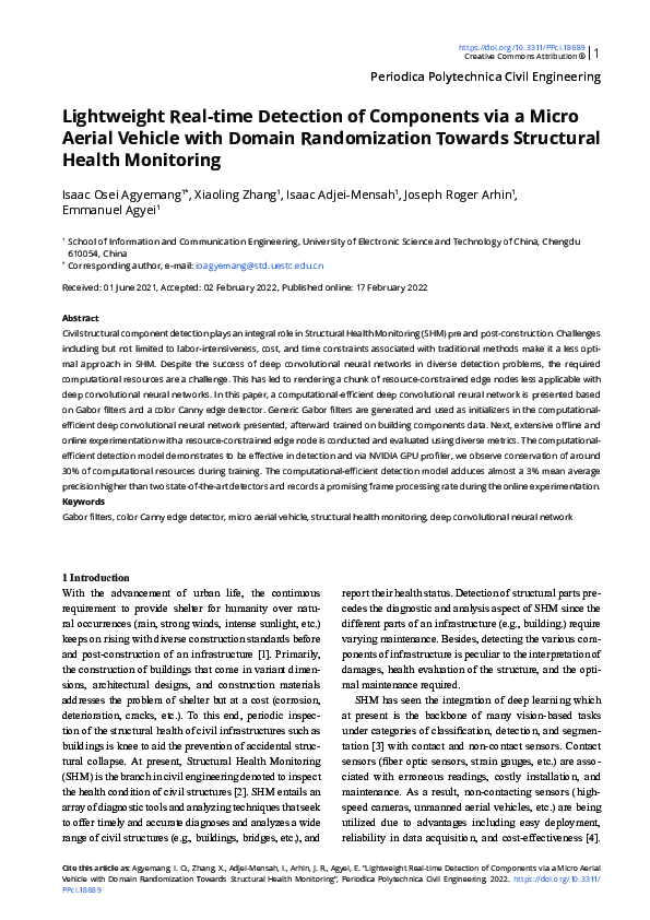 (PDF) Lightweight Real-time Detection of Components via a Micro Aerial ...