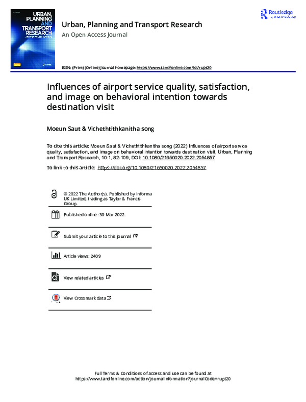 (PDF) Influences of airport service quality satisfaction and image on ...
