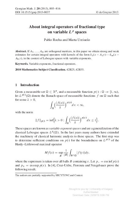 Pdf Estimates For Fractional Integral Operators