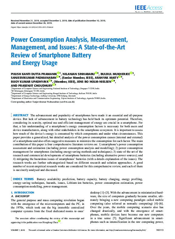 (PDF) Power Consumption Analysis, Measurement, Management, and Issues: A State-of-the-Art Review ...