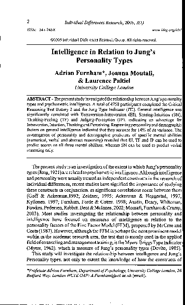 PDF Intelligence In Relation To Jung s Personality Types Adrian Furnham Academia edu pdf-intelligence-in-relation-to-jung-s-personality-types-adrian-furnham-academia-edu
