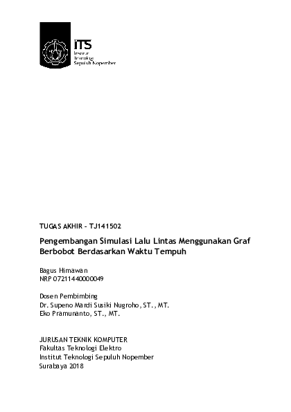 (PDF) Pengembangan Simulasi Lalu Lintas Menggunakan Graf Berbobot ...