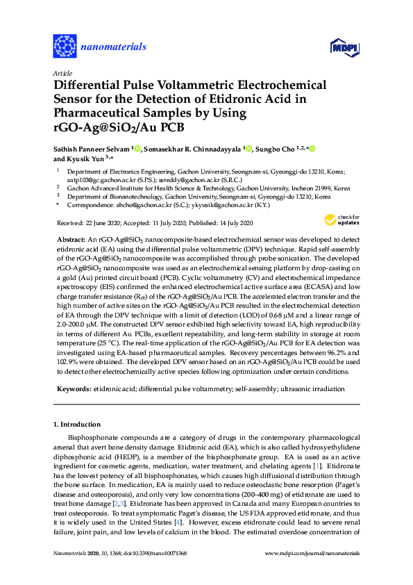 (PDF) Differential Pulse Voltammetric Electrochemical Sensor for the ...