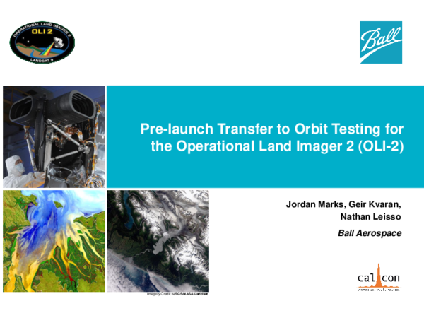 (PDF) Pre-launch Transfer to Orbit Testing for the Operational Land ...