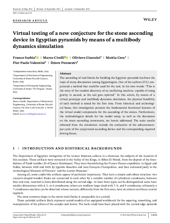 (PDF) Virtual testing of a new conjecture for the stone ascending ...